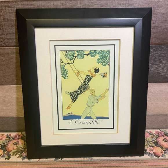 George Barbier | Art | Vtg 92s George Barbier L Escarpotette Framed ...